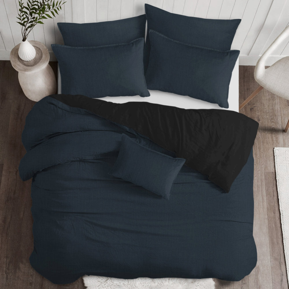 Eclipse Navy Coverlet Set Super King